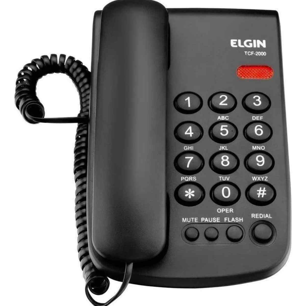 Telefone Fixo de Mesa ou Parede Com Fio Elgin TCF 2000 TCF-2000 ...