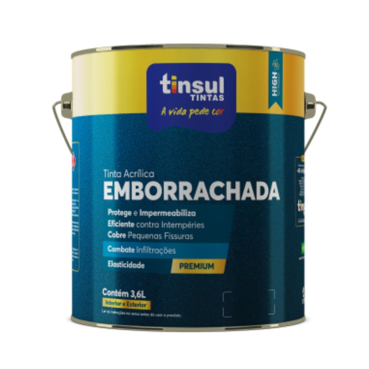 Tinta Emborrachada Premium Branco 3,6l | Tinsul Tintas | MadeiraMadeira