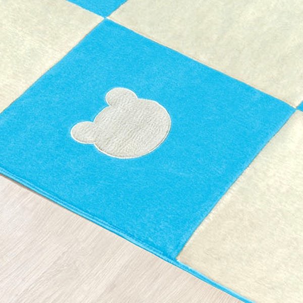 Tapete Infantil de Pelúcia Menino 1,20M x 74cm Antiderrapante ...