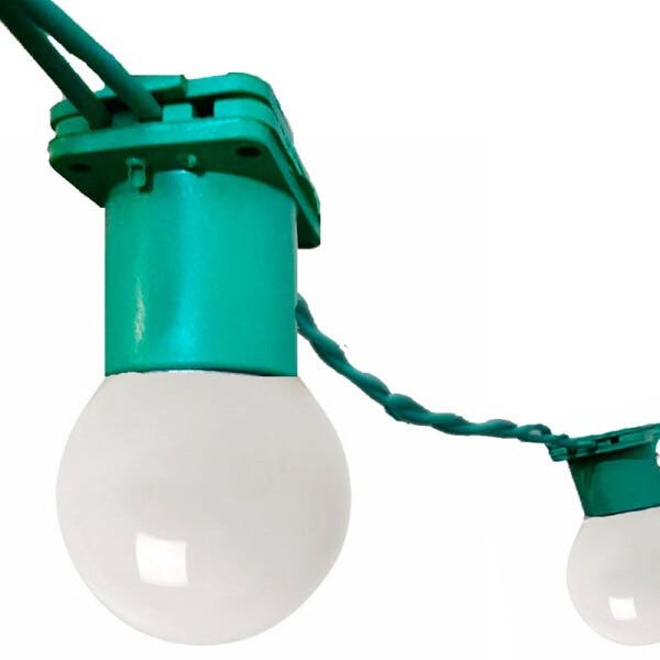 Fio de Luz Verde 60M com Lâmpadas LED 220V para Decoração | MadeiraMadeira