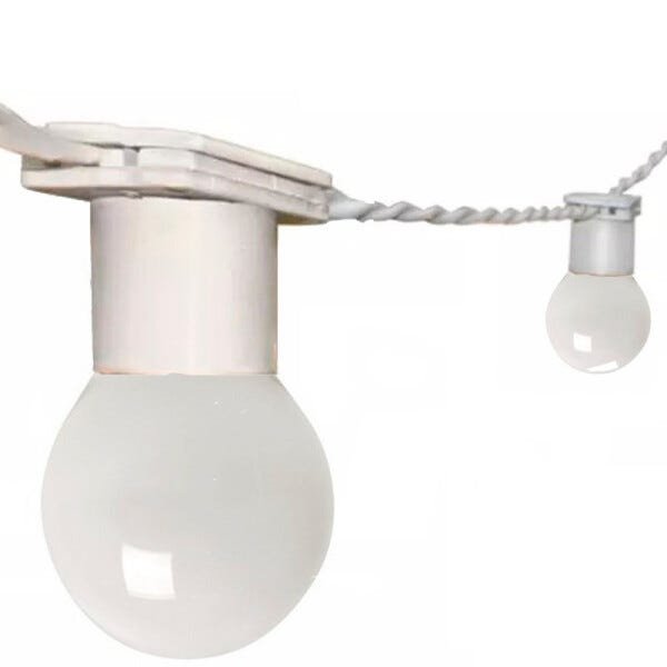 Fio de Luz 50cm Branco 85M com Lâmpadas LED 127V Iluminação ...