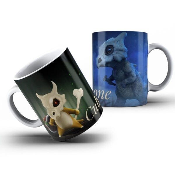 Caneca Pokemon Cubone Realistic | MadeiraMadeira