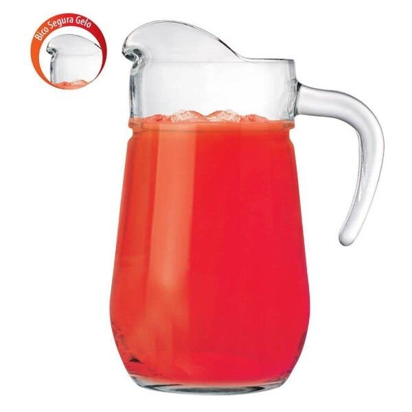 Jogo de Jarra com Copos Ruvolo Dubai 07 Pcs Jarra:1645ml Copo:255ml ...