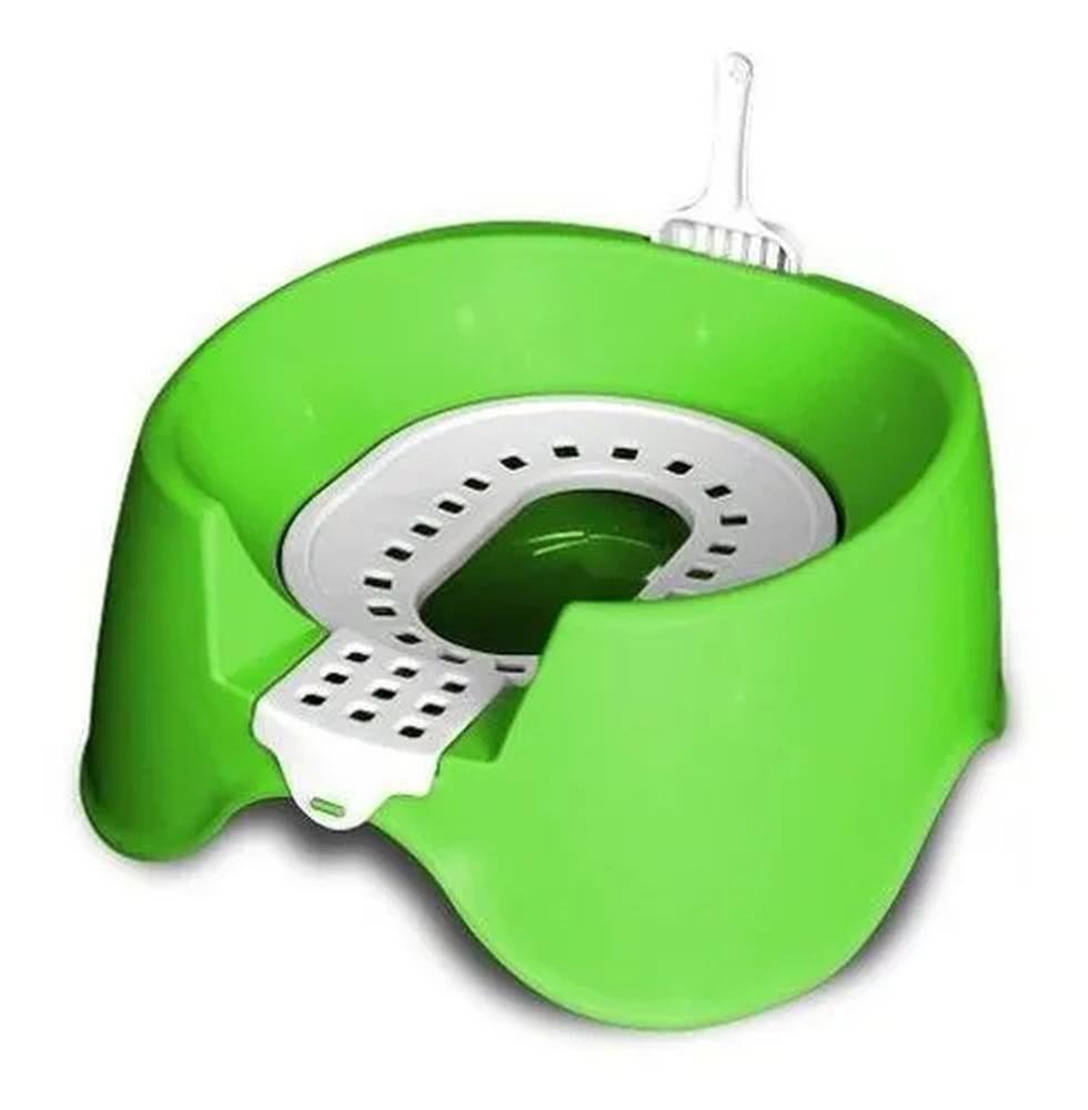 Kokocat Banheiro Sanitário Para Gato C/ Pá E Depósito Mecpet Cor:Verde ...