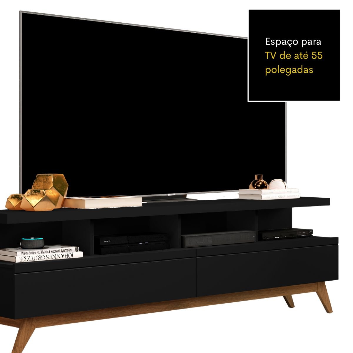 Rack para Sala Televisão até 55 Polegadas - Mod.2014 | MadeiraMadeira