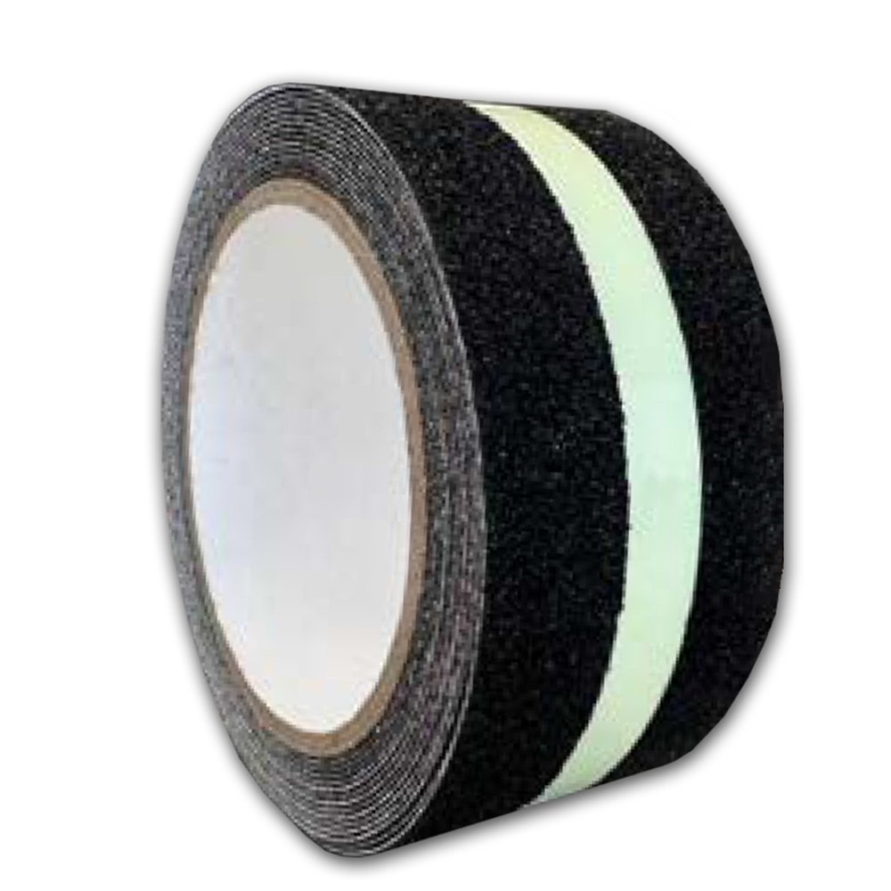 Fita Antiderrapante Faixa Neon Adesiva Piso 50mm X 20m Preto | MadeiraMadeira