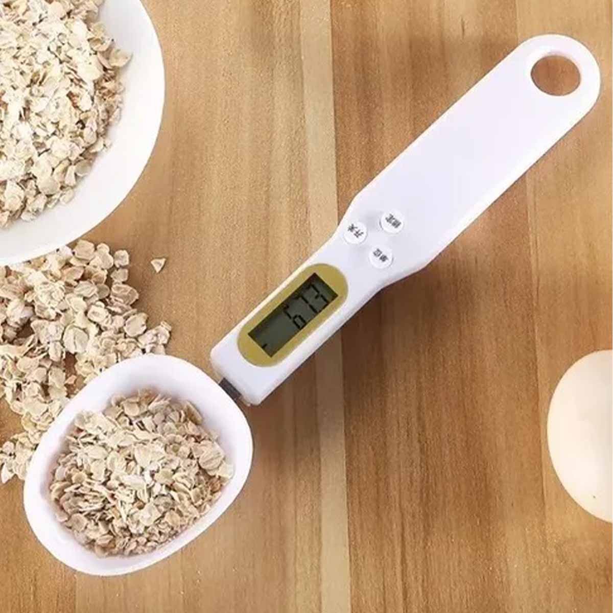 Colher Balança Digital Lcd Dosadora Tempero Alimento Comida Cozinha ...
