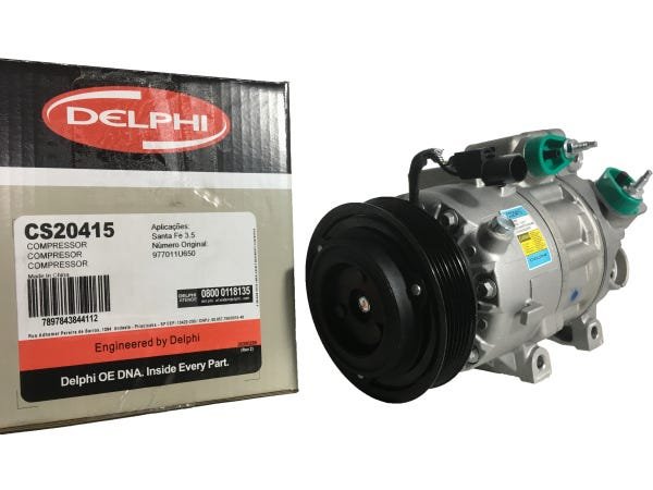Compressor de Ar-Condicionado Santa Fé 3.5 Original Delphi | MadeiraMadeira