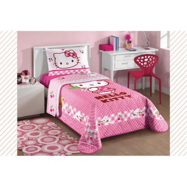 Colcha Infantil Lepper Hello Kitty | MadeiraMadeira