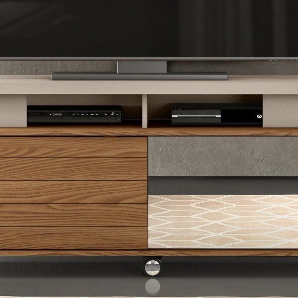 Rack Abu Dabi Com Espelho DJ Móveis para TV até 60 Polegadas ...