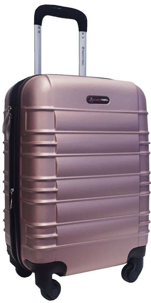 Mala Viagem de Bordo Expansiva Rosé Abs Rígida Pequena Original Redtec ...