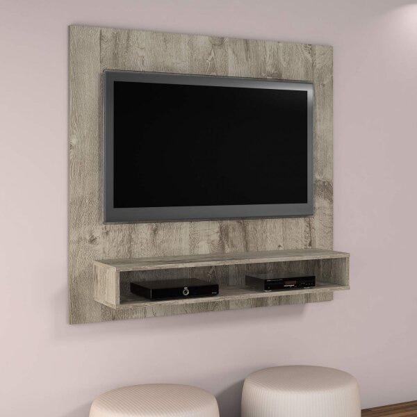 Painel para TV até 47 Polegadas Níquel JCM Móveis | MadeiraMadeira