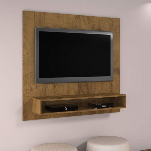 Painel para TV até 47 Polegadas Níquel Jcm Móveis | MadeiraMadeira