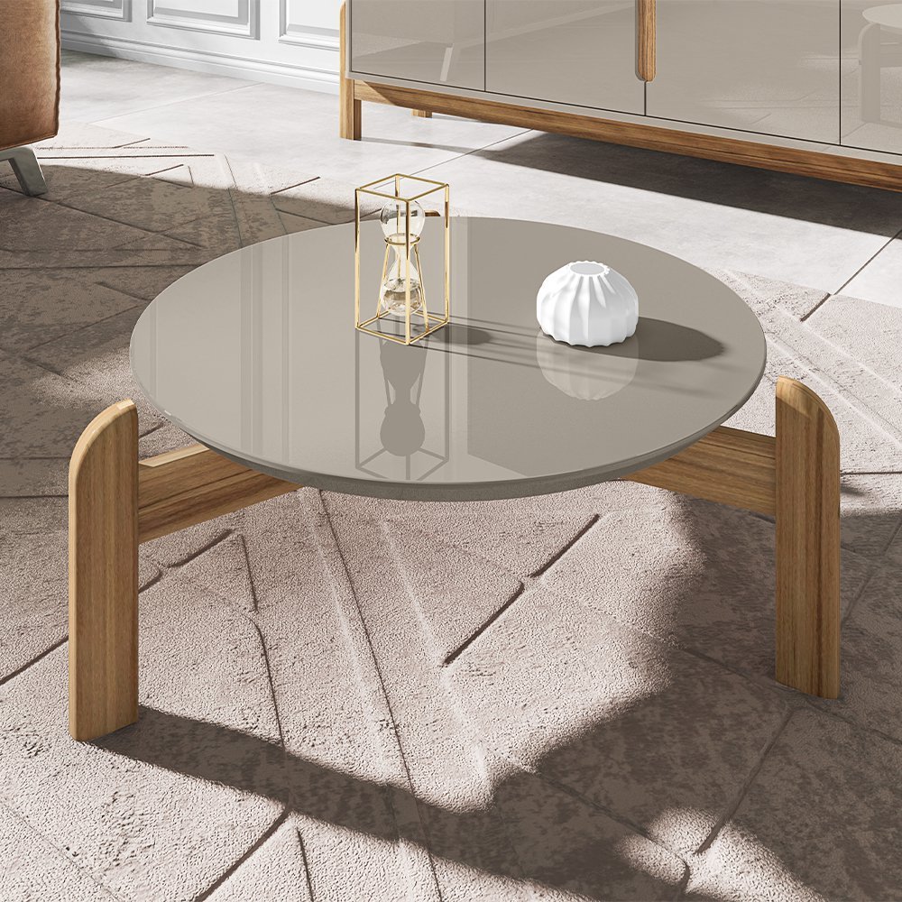 Mesa de Centro Lizz Off White Casa D | MadeiraMadeira