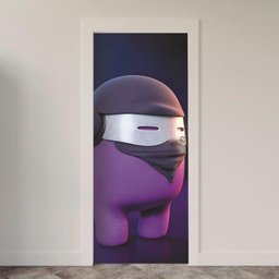 Adesivo de Porta Games Among Us | MadeiraMadeira