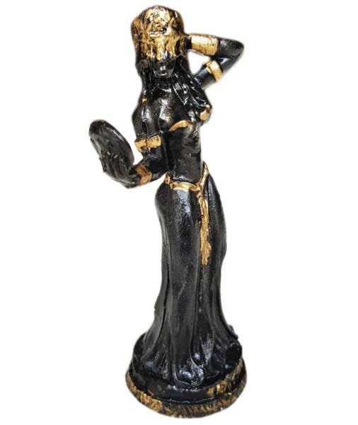Oxum Orixá Bronze Dourado Imagem Estátua Umbanda Candomblé | MadeiraMadeira