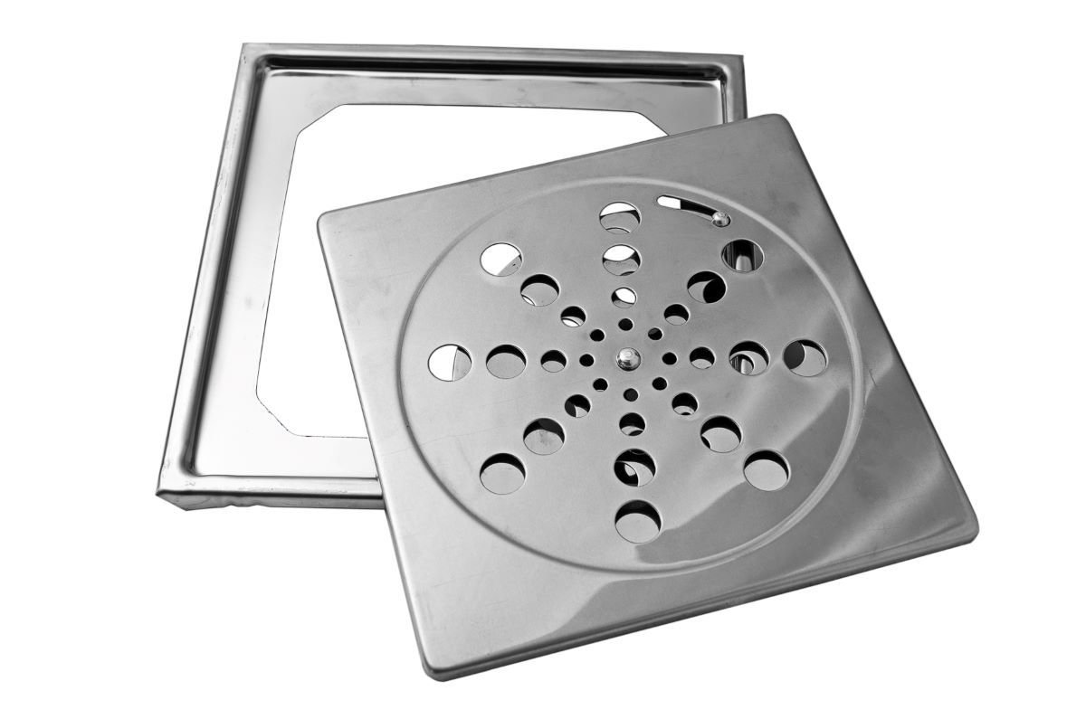 Grelha Inox para Ralo 15x15 com Fechamento e com Aro | MadeiraMadeira