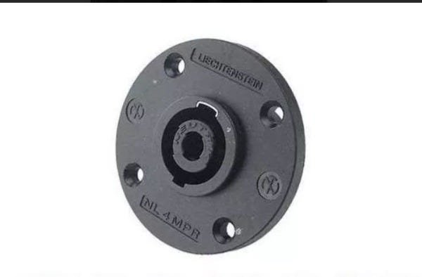 Conector de Painel Speakon Femea 4 Polos NL4MPR Neutrik | MadeiraMadeira