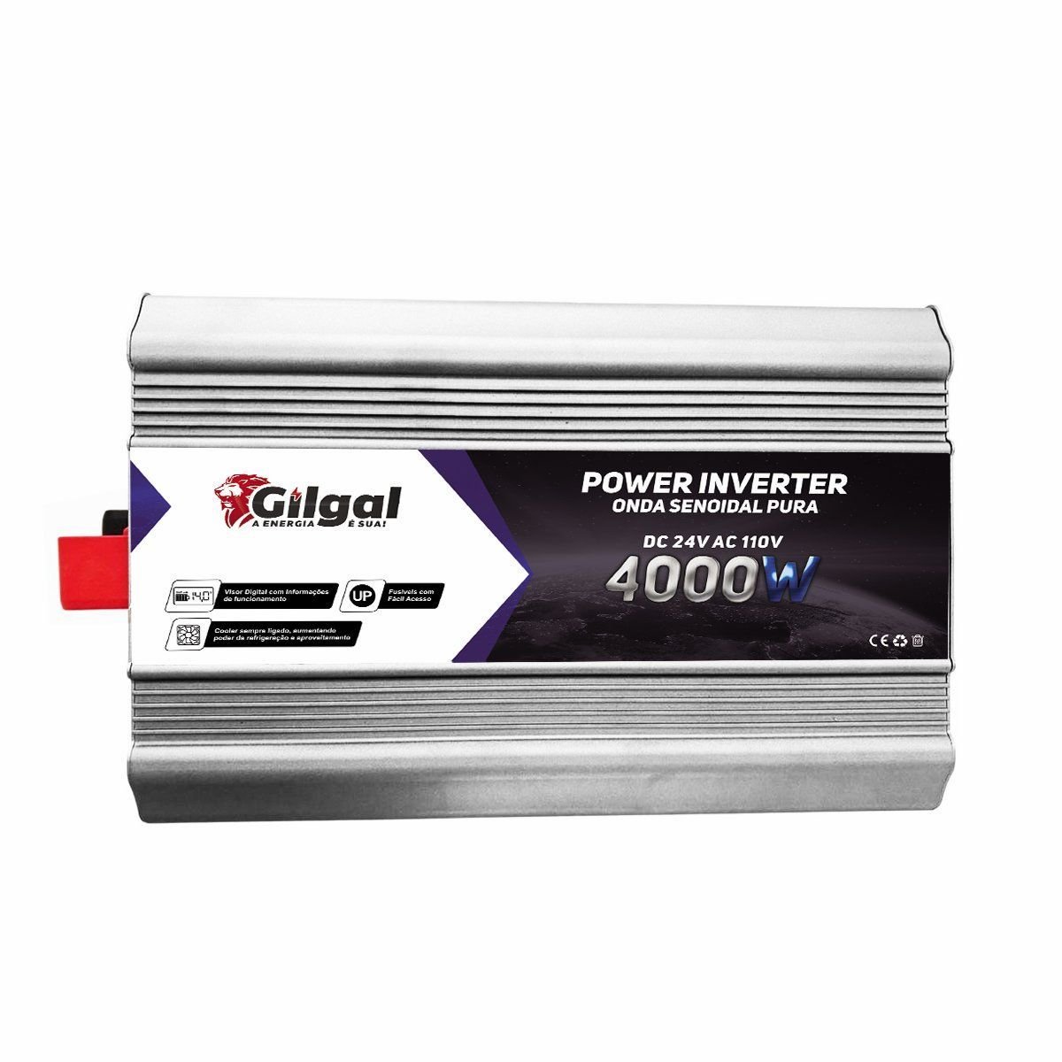 Inversor 4000w 24v para 110v Onda Senoidal Pura Inversor Automotivo para Caminhão Trailer ...