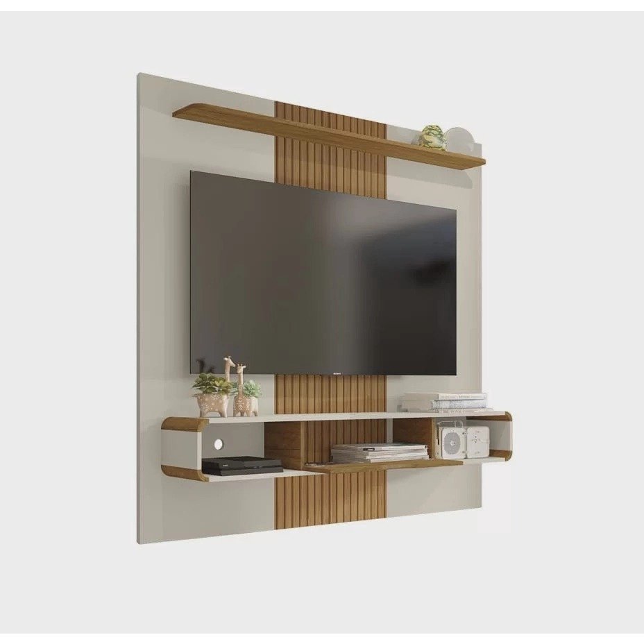 PAINEL PARA TVS DE ATÉ 65 POLEGADAS LISBOA OFF/CIN/RIP | MadeiraMadeira