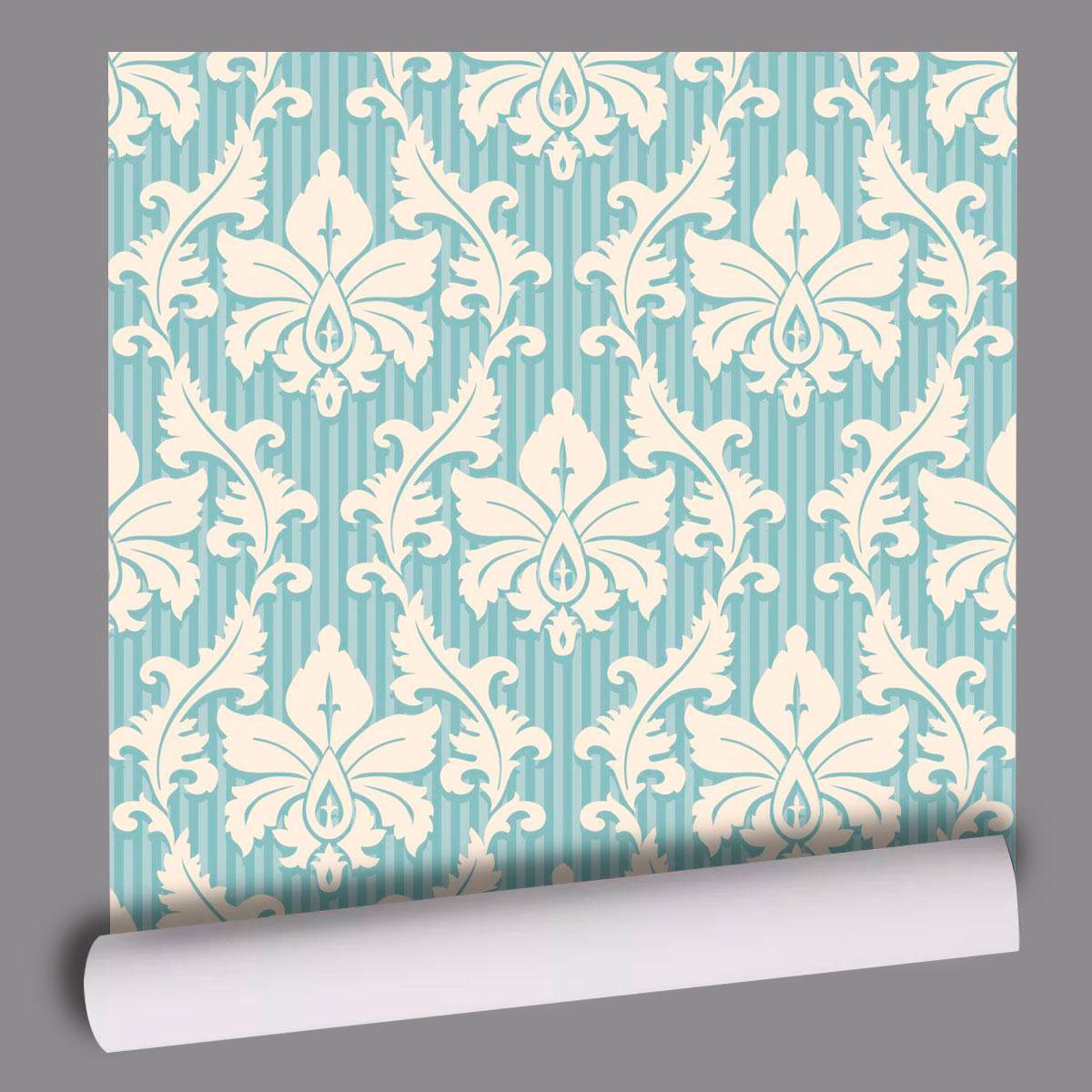 Papel de Parede Damask Mod 010-60x300cm | MadeiraMadeira
