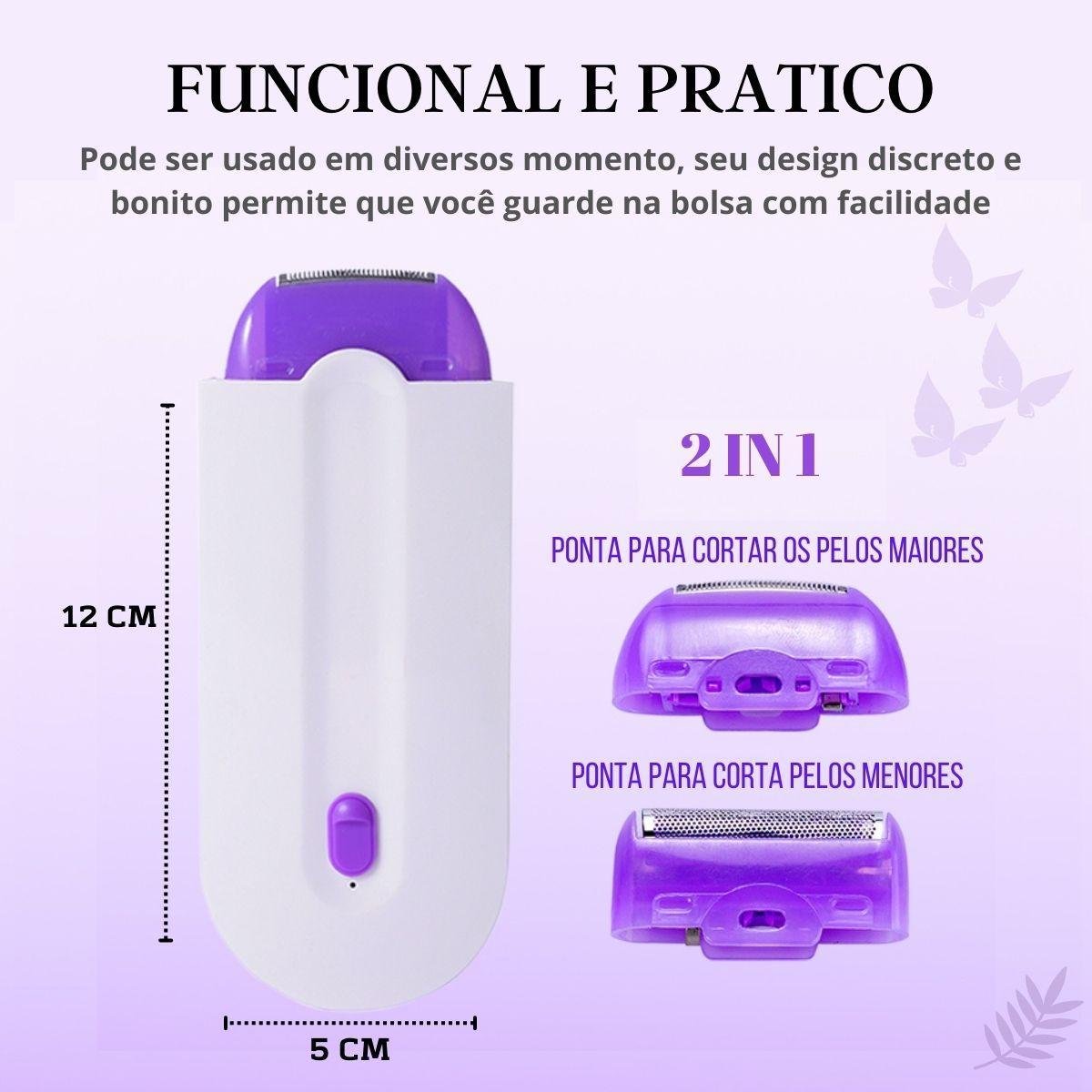 Aparelho de Remoção de Pelo Indolor Depilador Portátil Corpo ...