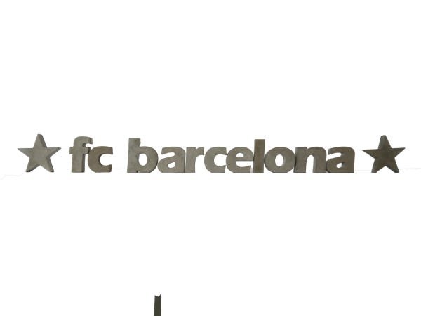 Letra Decorativa Concreto Nome Palavra Fc Barcelona Estrela ...