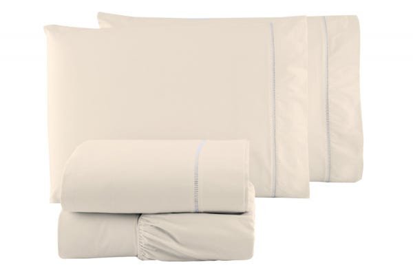 Jogo Lençol 3pçs 400 Fios 100% Algodão Acetinado Ponto Palito Super ...