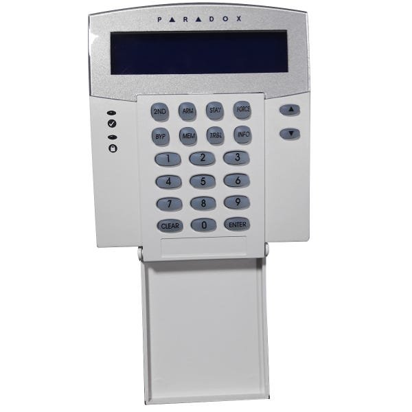 Teclado Central Alarme PARADOX Esprit 642BLLS1 32 Caracteres ...