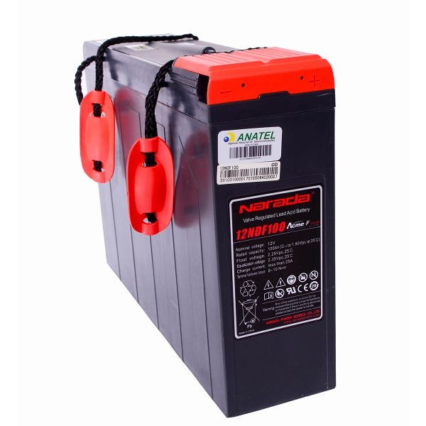 Bateria Slim Narada 12v 100ah - Acesso Frontal Gel | MadeiraMadeira