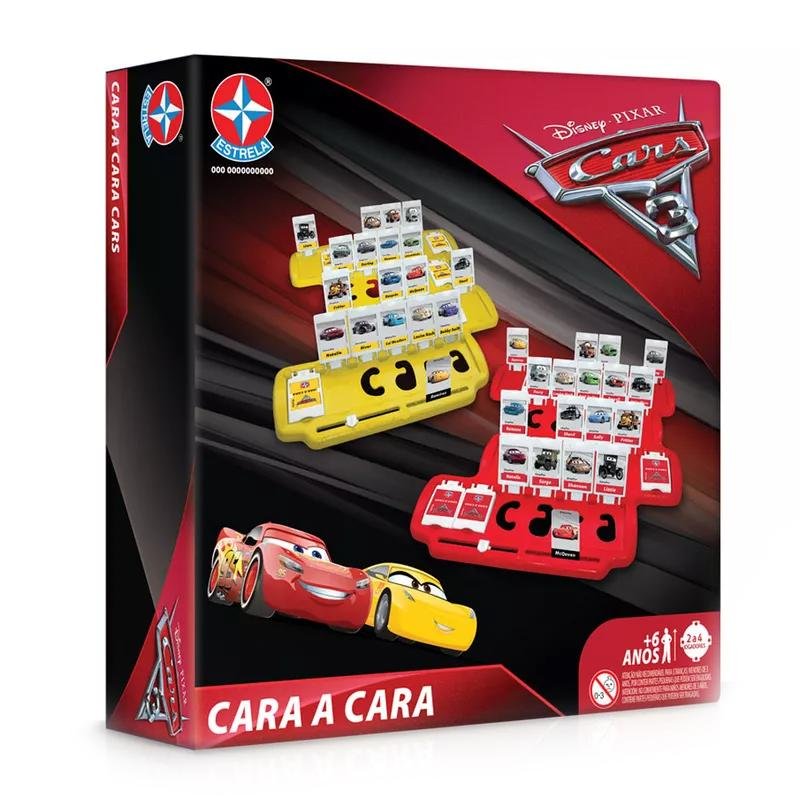 Jogo Cara a Cara - Disney - Pixar - Cars 3 - Estrela | MadeiraMadeira