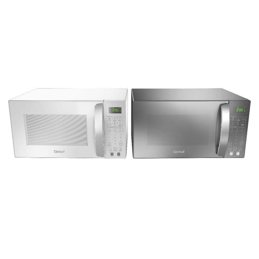 Micro-ondas Consul 32L Cor Cinza Espelhado com Menu Fácil - CMS46Ar ...