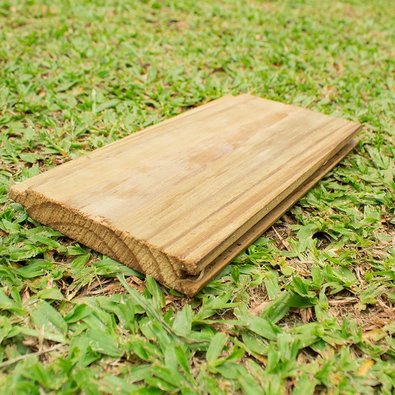 20m² Frontal De Pinus Tratado Autoclave Com Nó 2cm X 14,5cm ...