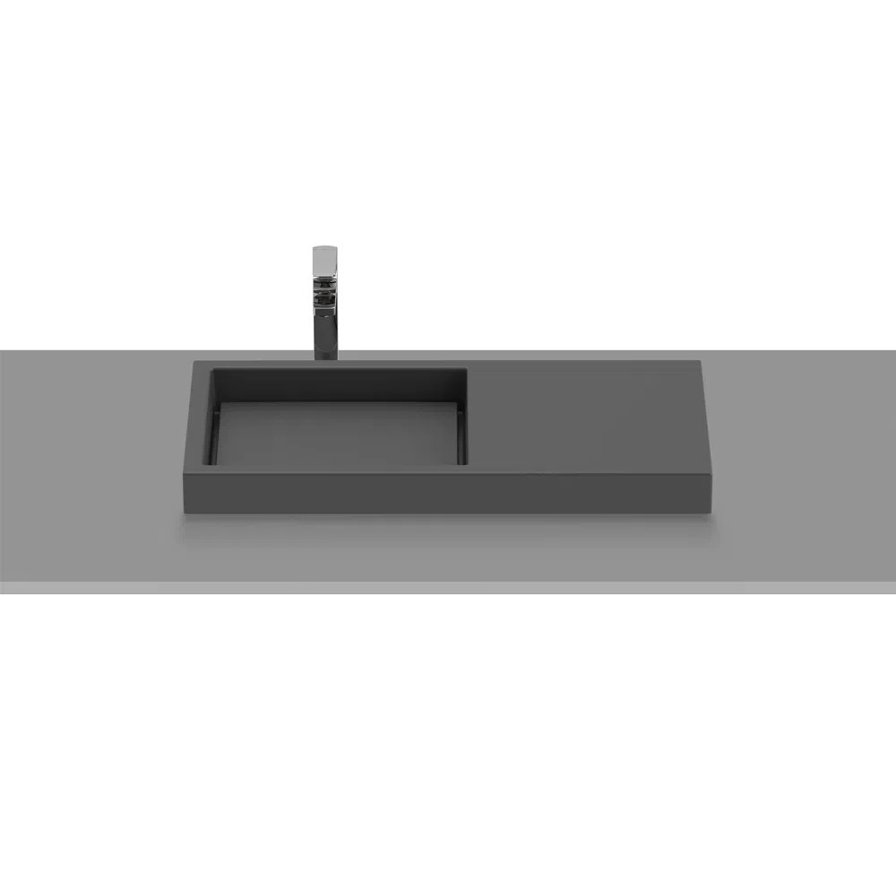 Cuba de Sobrepor com Tampo 600x380x70 Roca Skyline Horizon Grafito ...