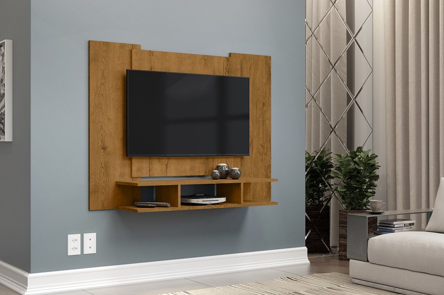 PAINEL PARA TV 43 POLEGADAS EJ - Freijó | MadeiraMadeira