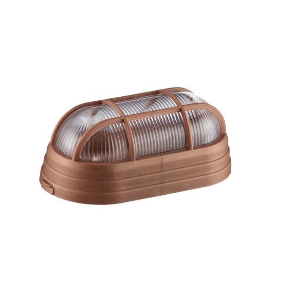 6 Arandela Mini Tartaruga Externa Cobre com Grade Muro Alu84 | MadeiraMadeira