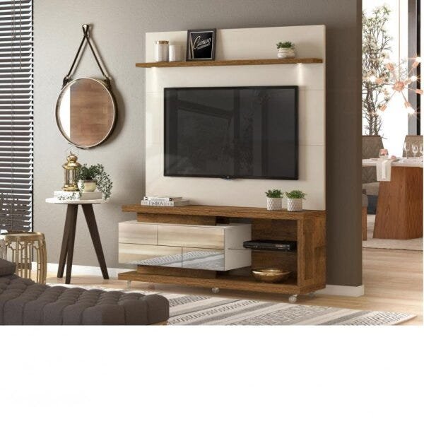 Bancada Rack Reflecta com Painel para TV até 60 Polegadas | MadeiraMadeira