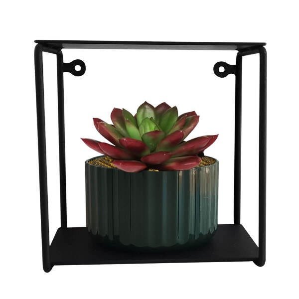 Prateleira Simples Quadrada Nicho Estilo Industrial Decorativo Preto ...