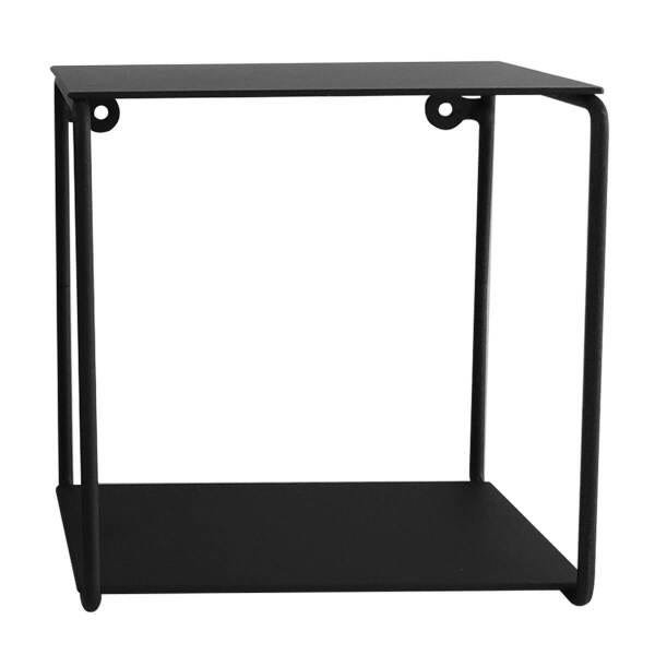 Prateleira Simples Quadrada Nicho Estilo Industrial Decorativo Preto ...