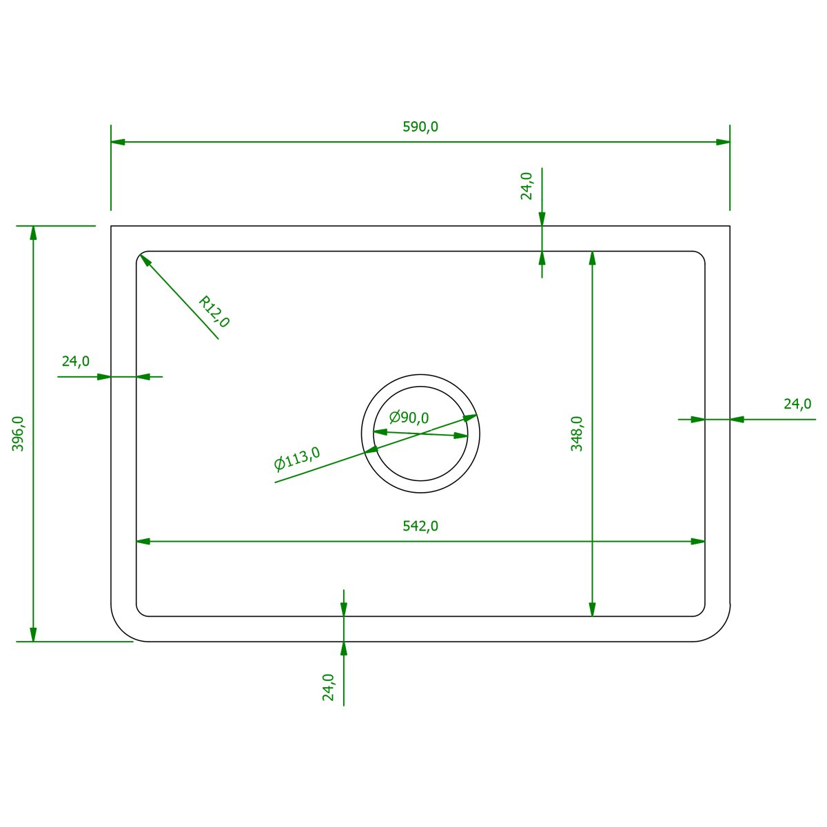 Cuba Pia De Cozinha Farm Sink Gourmet (Ssm) Branca 60cm - Avitá ...