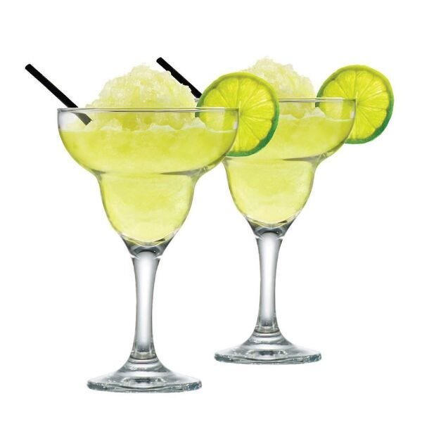 Jogo de Taças para Margarita de Vidro 300ml 2 Pcs | MadeiraMadeira