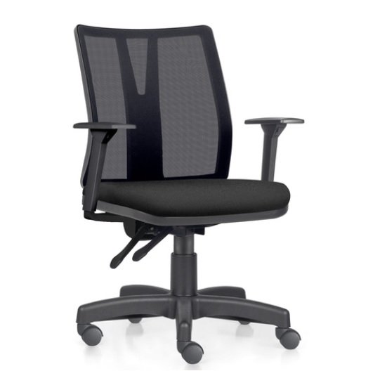 Cadeira Addit Frisokar Diretor Tela Preta Back System Ergonômica ...