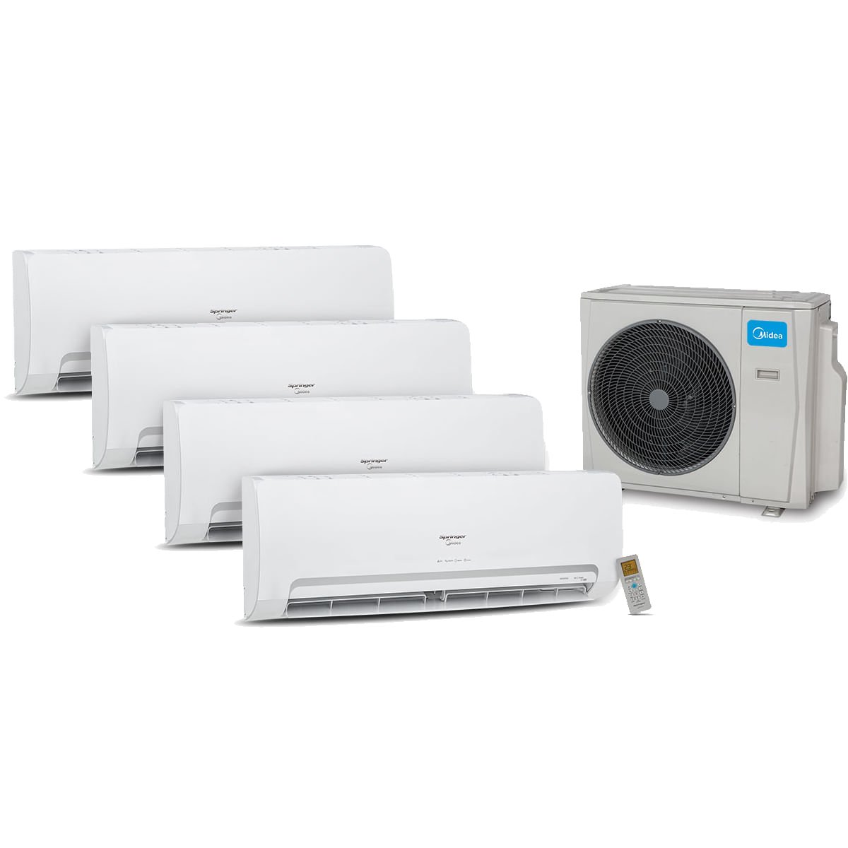 Ar Condicionado Multi Split Inverter Midea 36.000 Btus (2x Evap 9.000 + 1x Evap 12.000 + 1x Evap ...