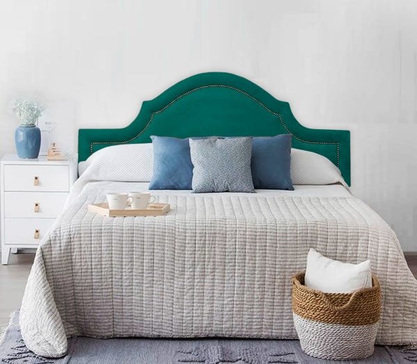 Cabeceira Estofada Para Cama Box Provençal Luxo com Tachas - Queen ...