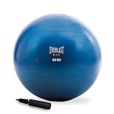 Bola de Pilates Fitball 65cm Com Bomba CL2454 Everlast - Azul ...
