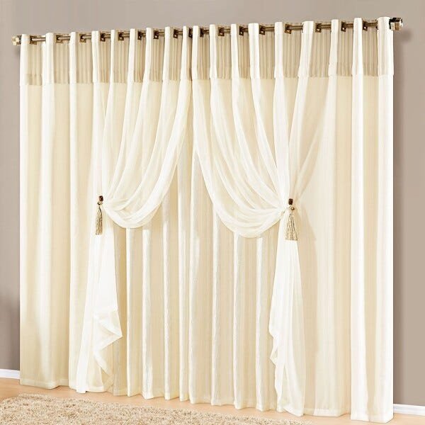 Cortina Lunna Palha 4,00M X 2,70M | MadeiraMadeira