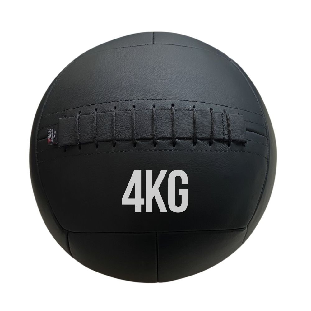 Wall Ball de 4kg em Couro de Qualidade Funcionalidade para Treinos Fortalecimento do Core ...