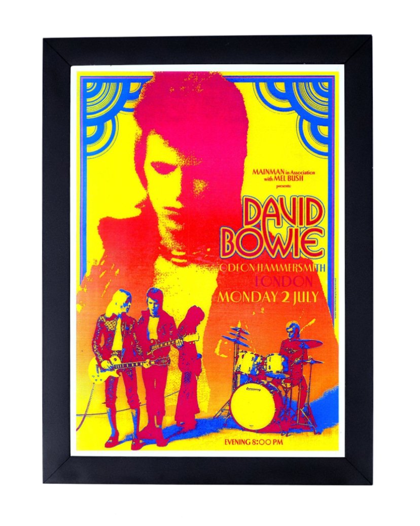 Quadro poster rock classico glam post punk 24x33cm p8175 | MadeiraMadeira