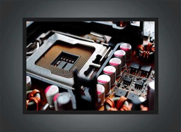 Quadro Decorativo Eletrônica Informática Com Moldura | MadeiraMadeira