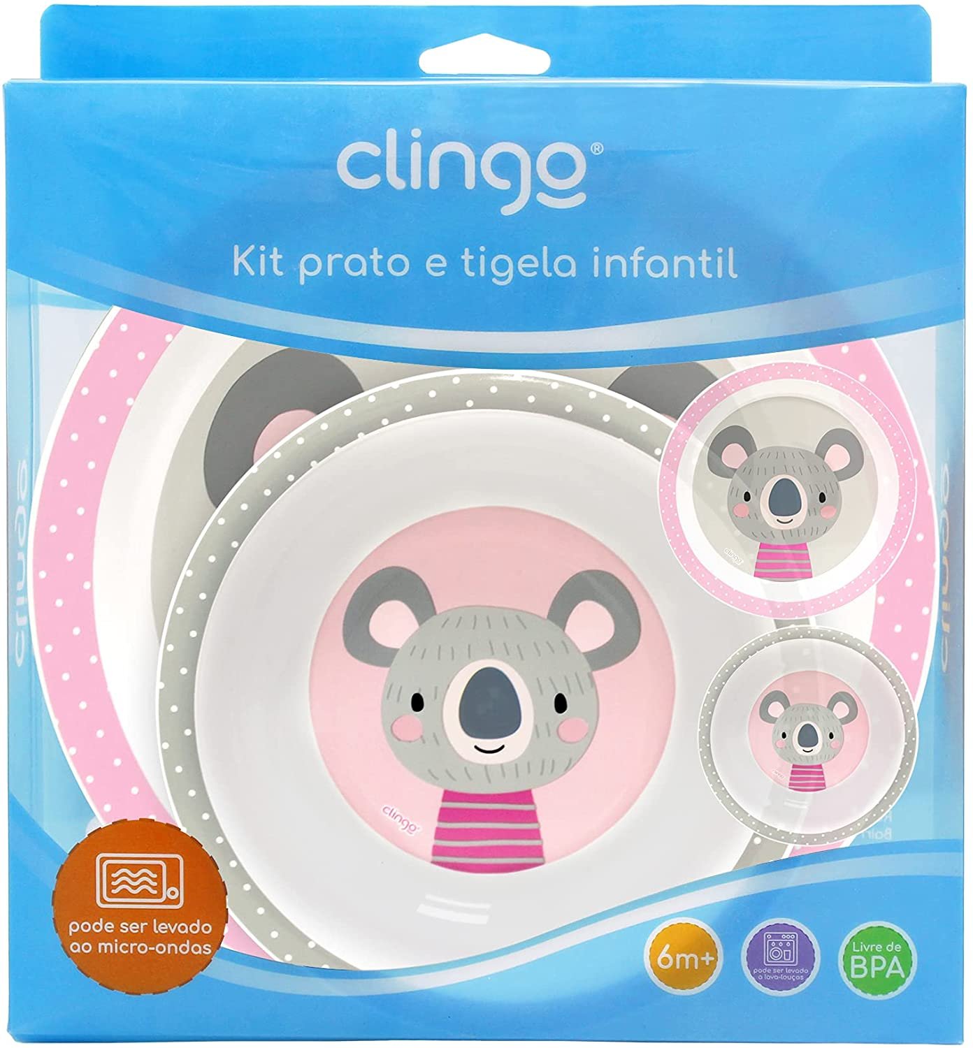 Prato E Bowl - Coleção Coala, Clingo | MadeiraMadeira